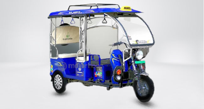 Rajhans EV Super Deluxe Rickshaw 3 Wheeler Auto Price, Mileage, Loading ...